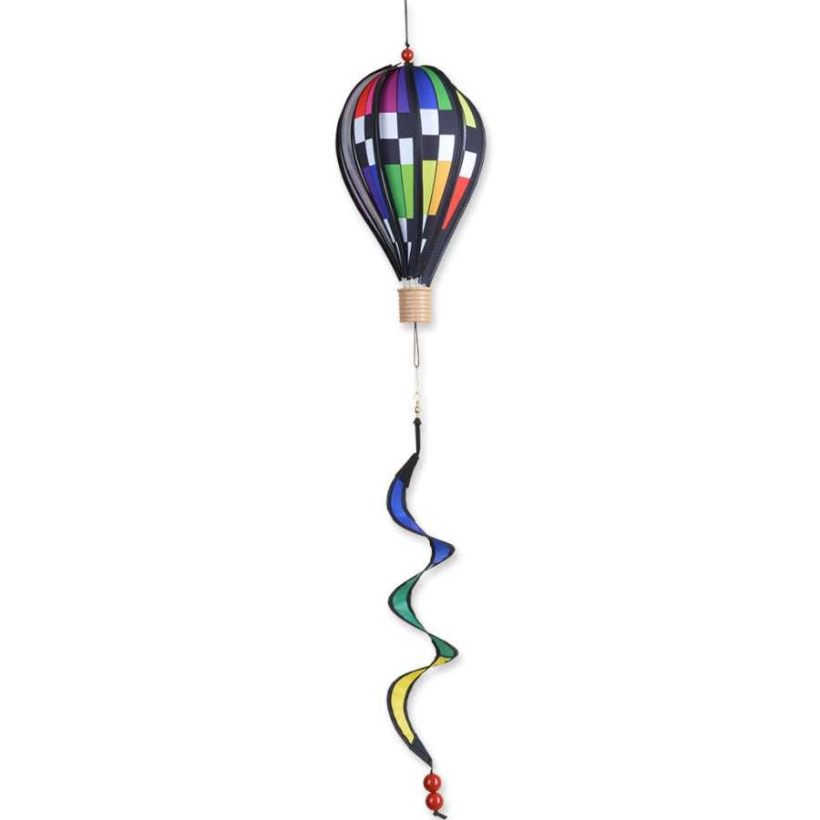 12" Checkered Rainbow Hanging Hot Air Balloon | Fly Me Flag