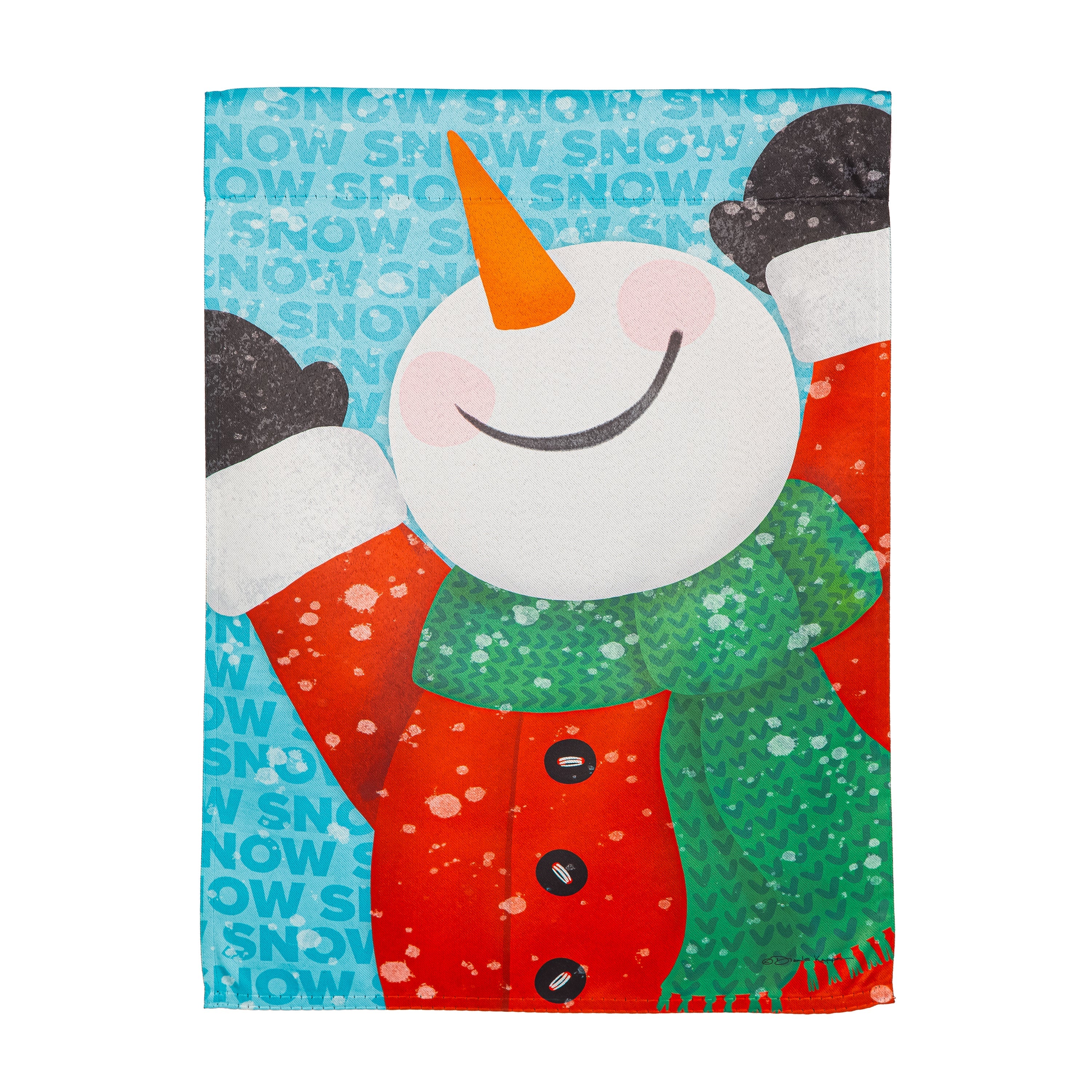 Happy Snowman House Banner | Winter Flags | Fly Me Flag