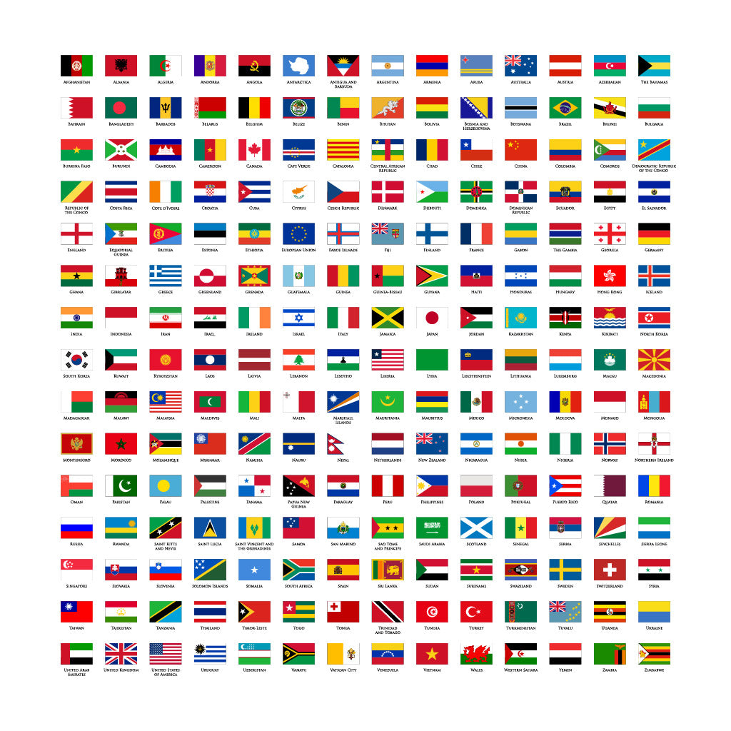 Multinational Flags