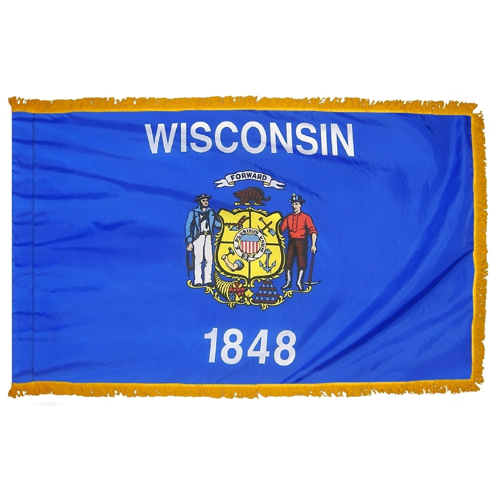 Outdoor Wisconsin State Flags | Indoor Wisconsin Flag Display Set – Fly ...