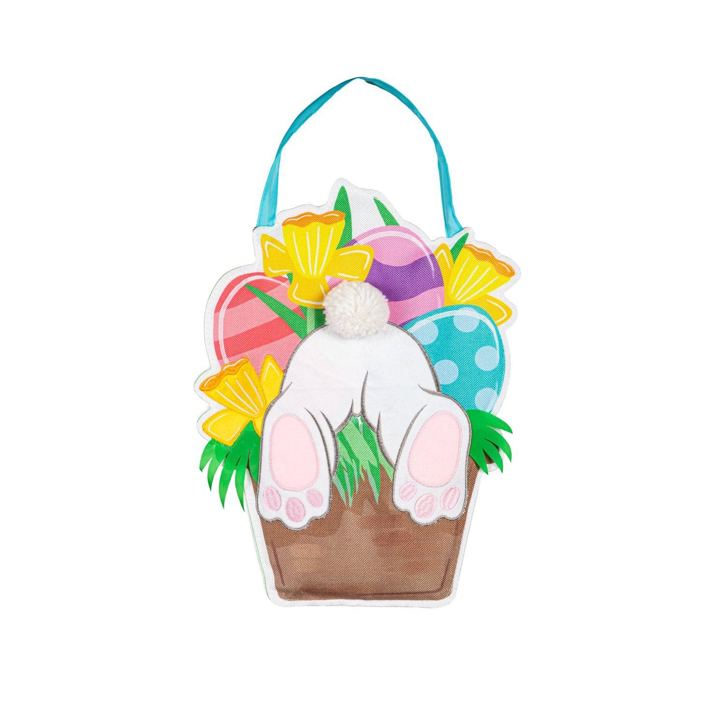 Bunny in Pot Door Décor | Holiday Door Décor | Fly Me Flag