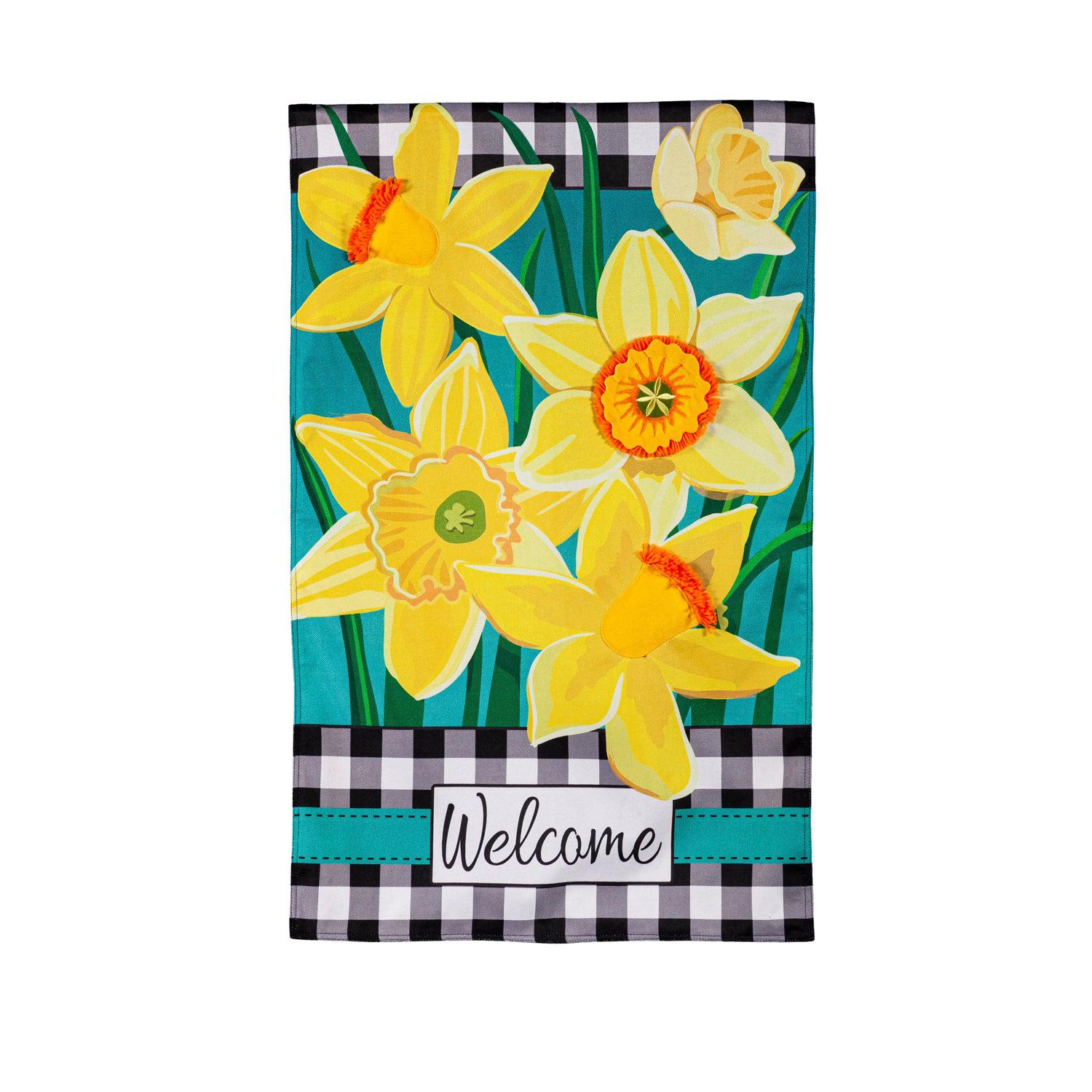 Daffodil Garden House Banner | Spring Flags | Fly Me Flag