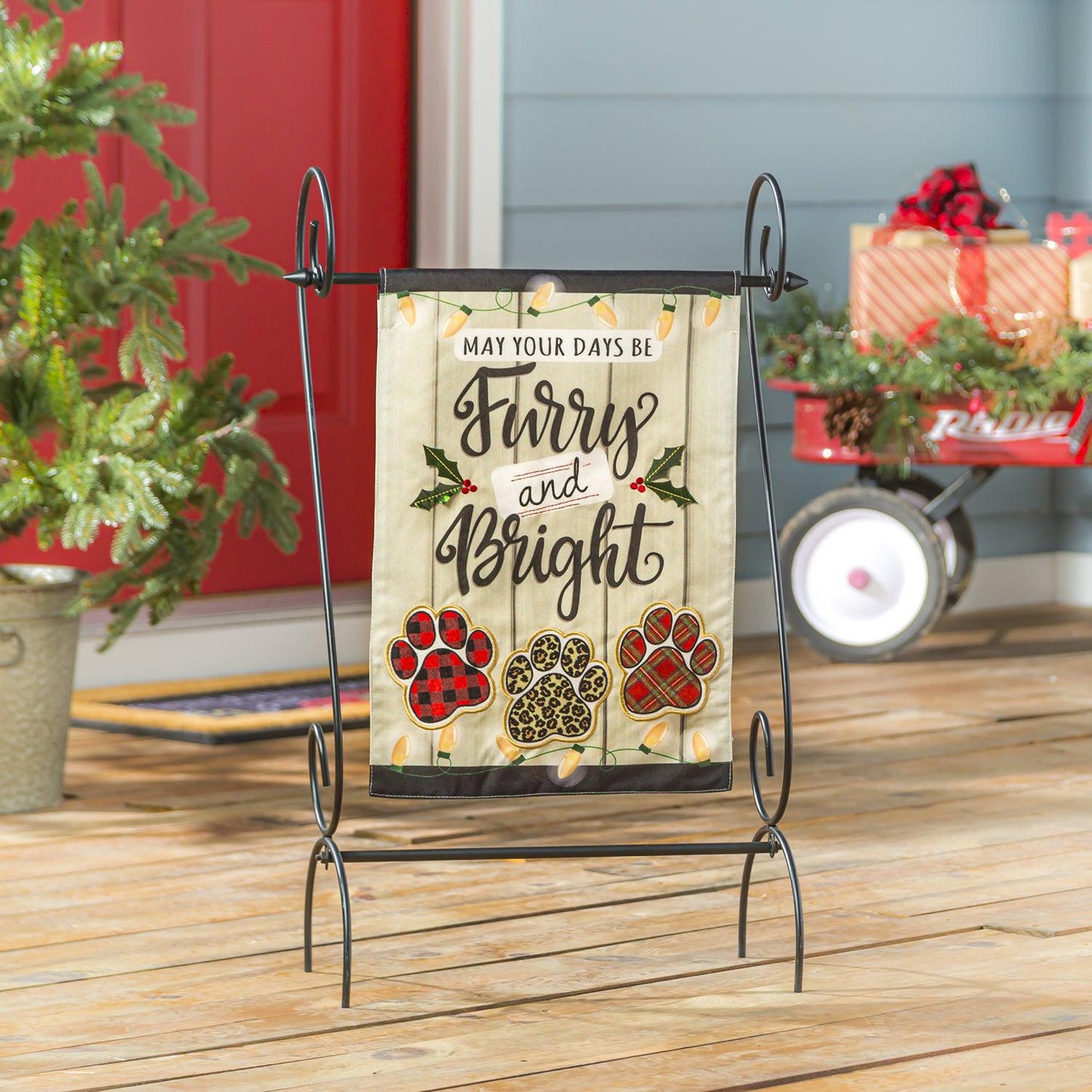 Furry and Bright Garden Flag | Winter Flags | Fly Me Flag
