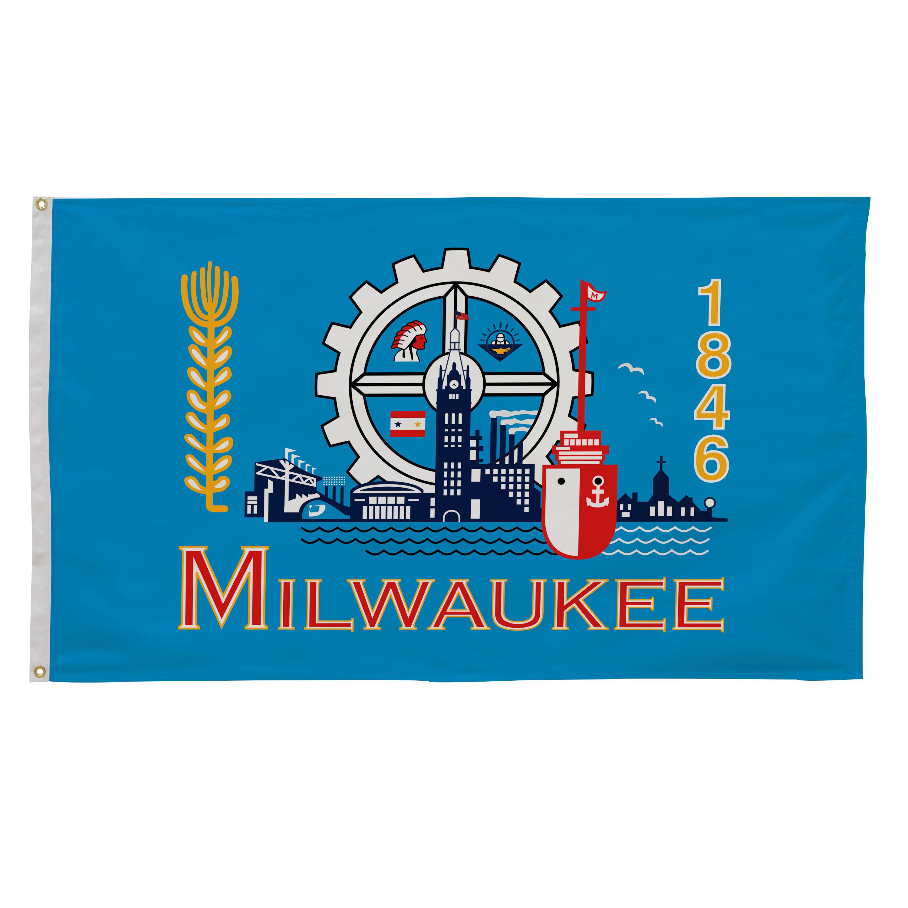 Buy Outdoor City of Milwaukee Flags – Fly Me Flag
