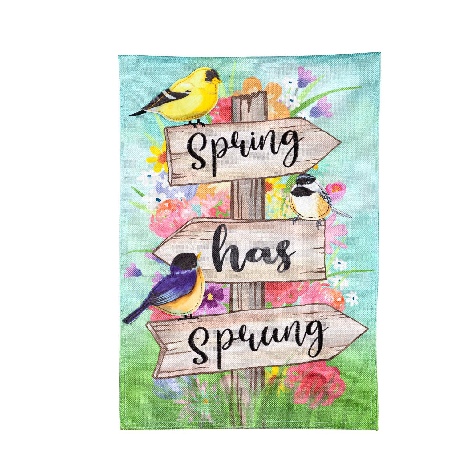 Spring Sign Garden Flag | Spring Banner | Fly Me Flag