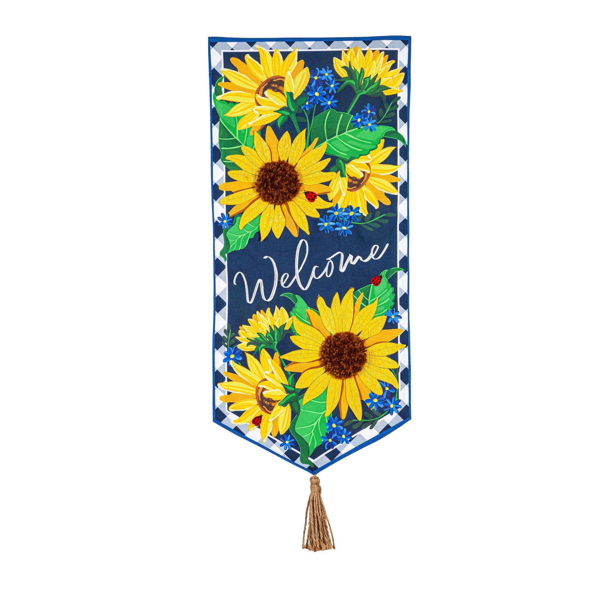 Sunflower Welcome Textile Decor Garden Flag | Fly Me Flag