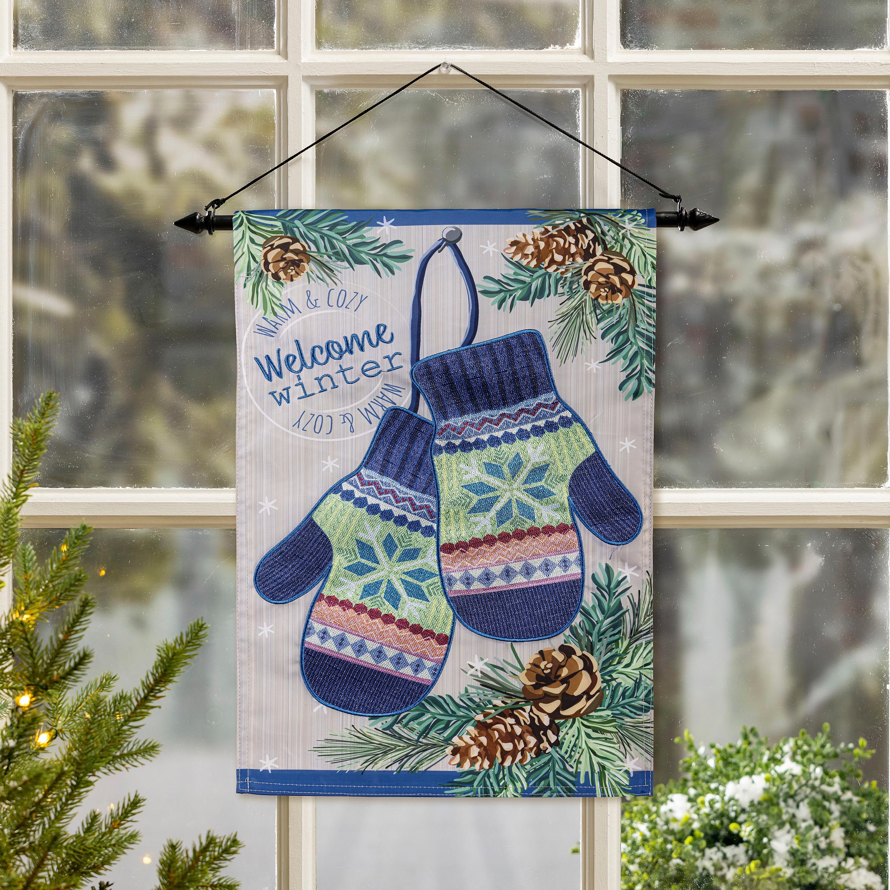 Winter Mittens Garden Flag | Winter Flags | Fly Me Flag