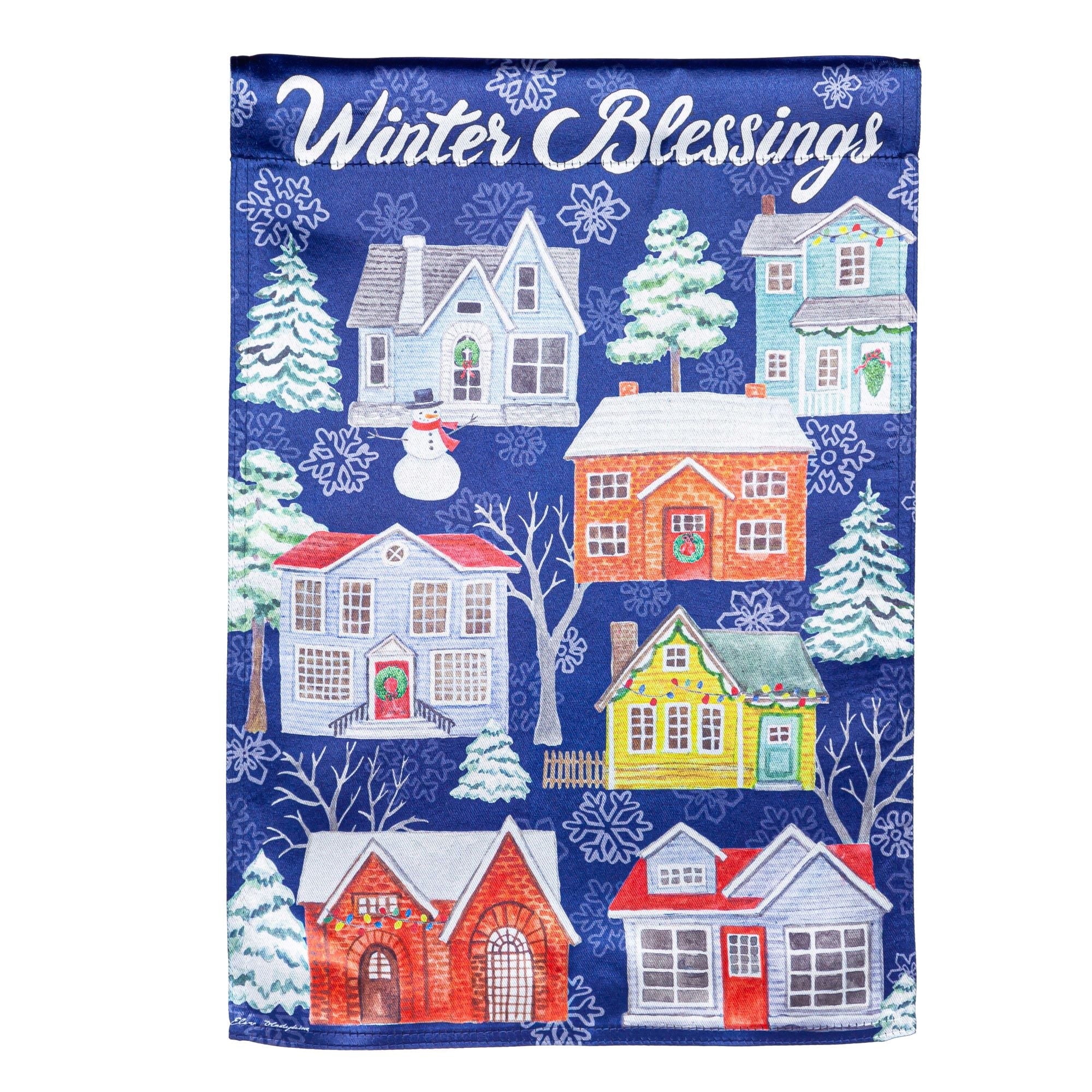 Winter Village Garden Flag | Christmas & Winter Flags | Fly Me Flag