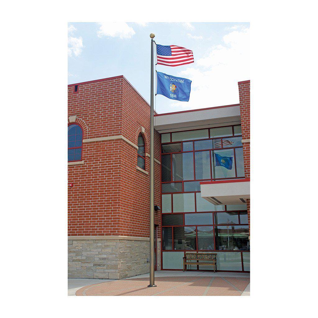 30' External Halyard Flagpoles & Installation | Fly Me Flag