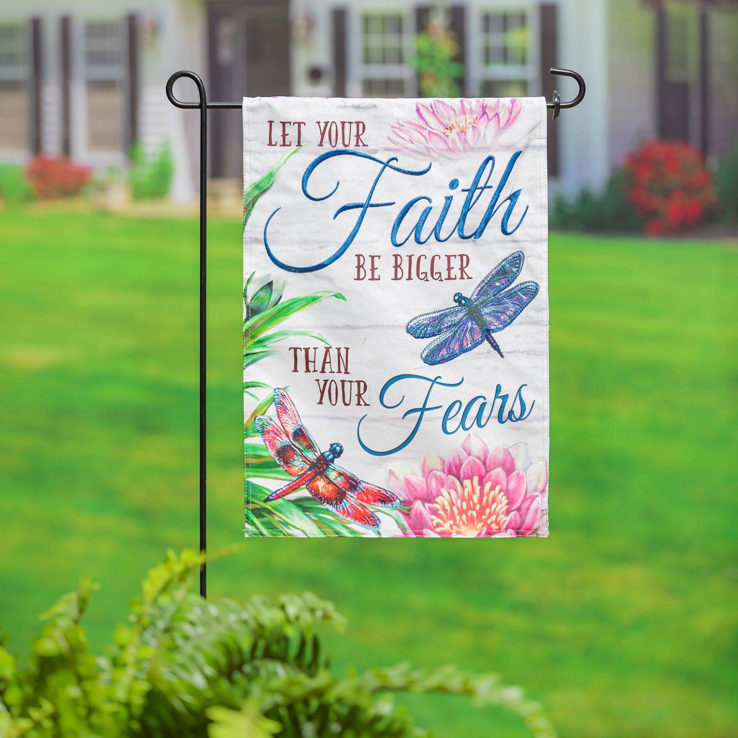 Faith Be Bigger Than Fear Garden Flag | Faith Flags | Fly Me Flag