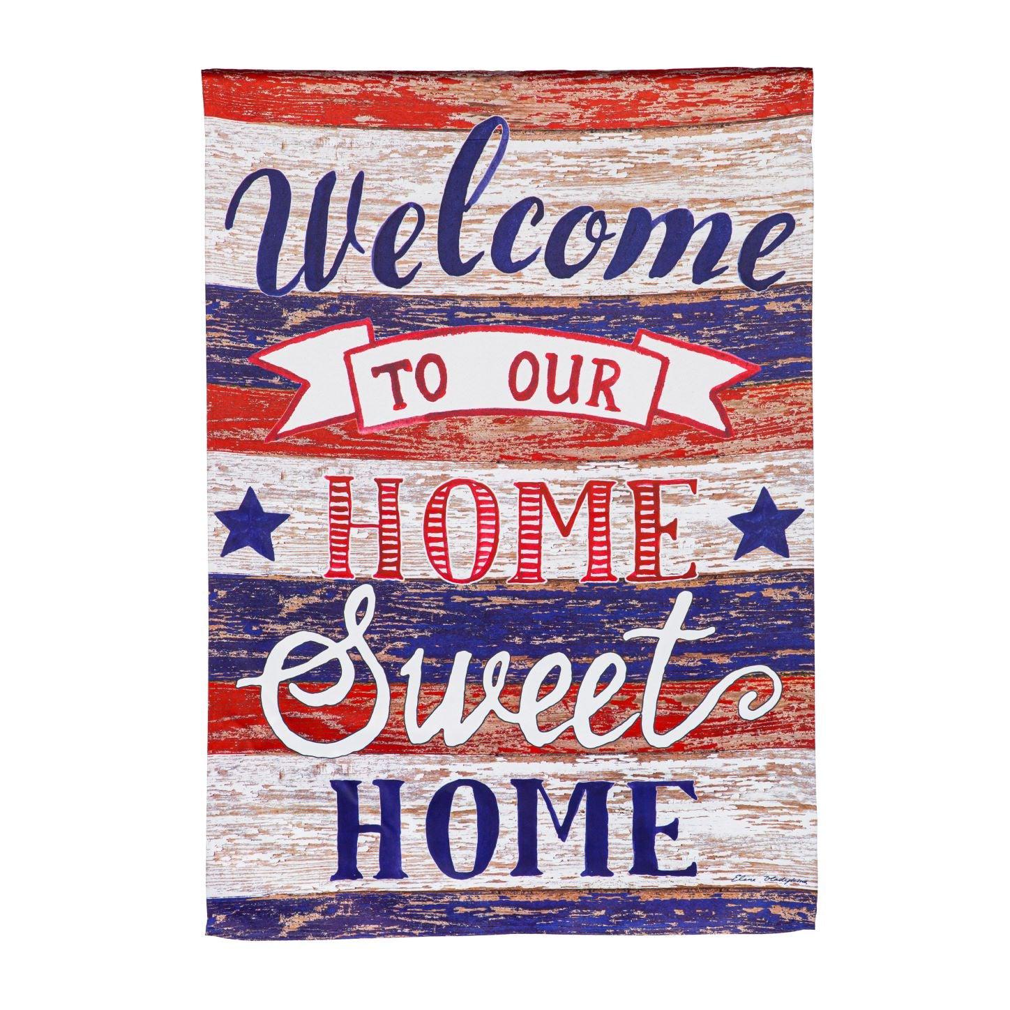Farmhouse Home Sweet Home House Banner | Patriotic Flag | Fly Me Flag