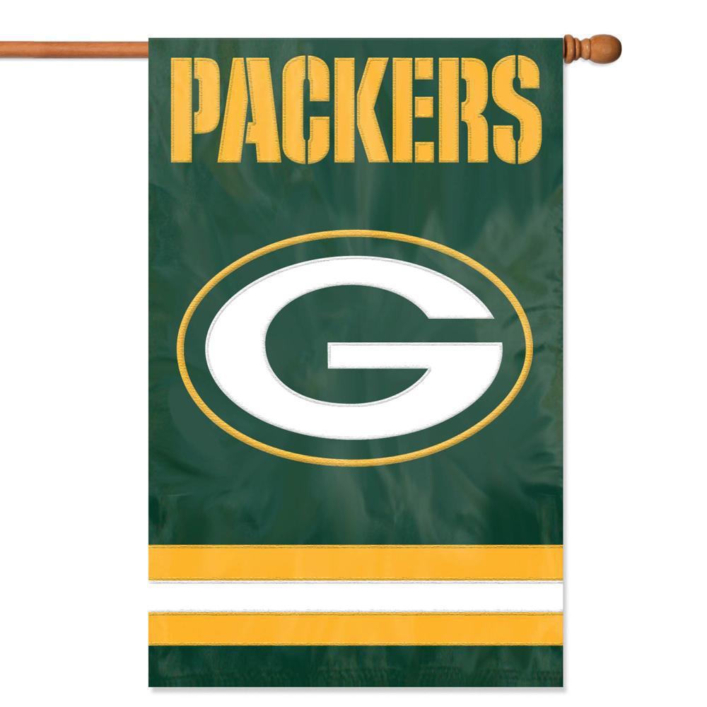 Green Bay Packers Two-Sided Appliqué House Banner | Fly Me Flag