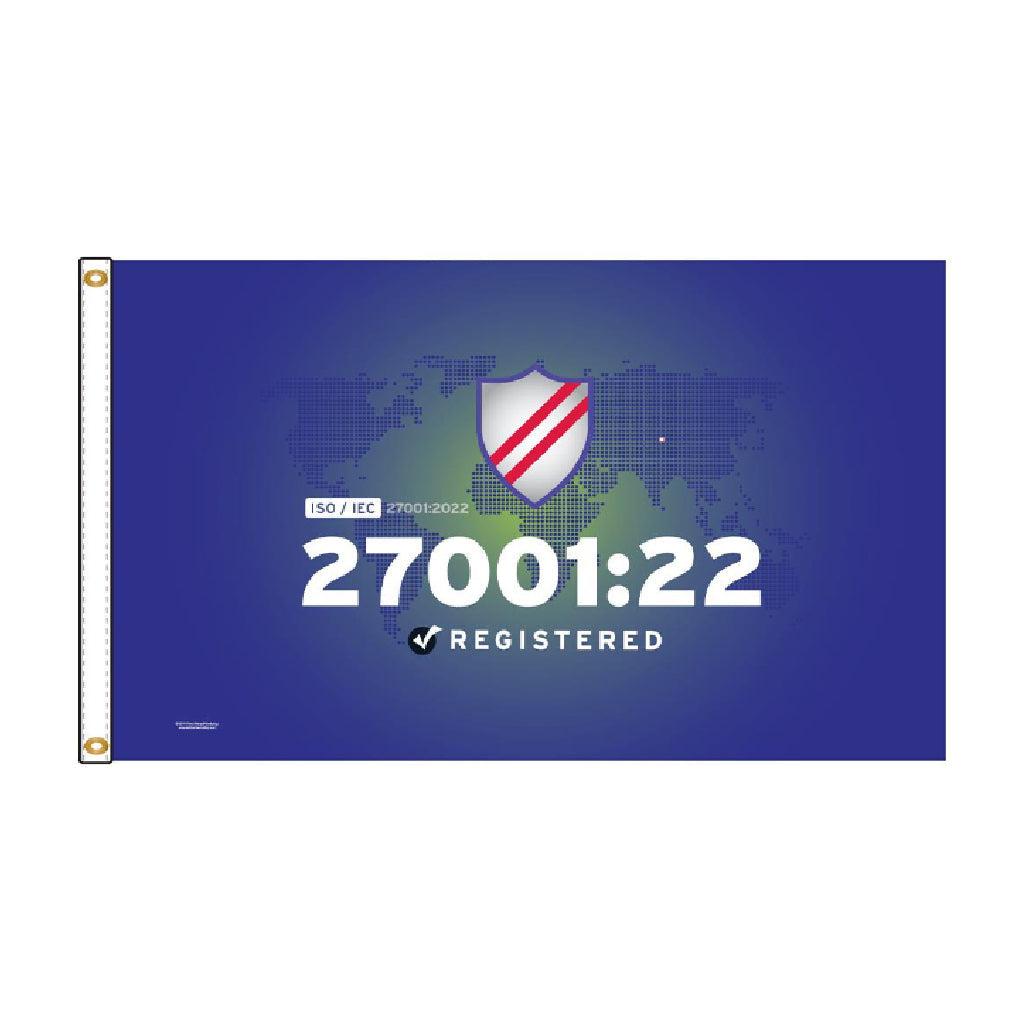 ISO 27001:22 | ISO Certification Flags | Fly Me Flag