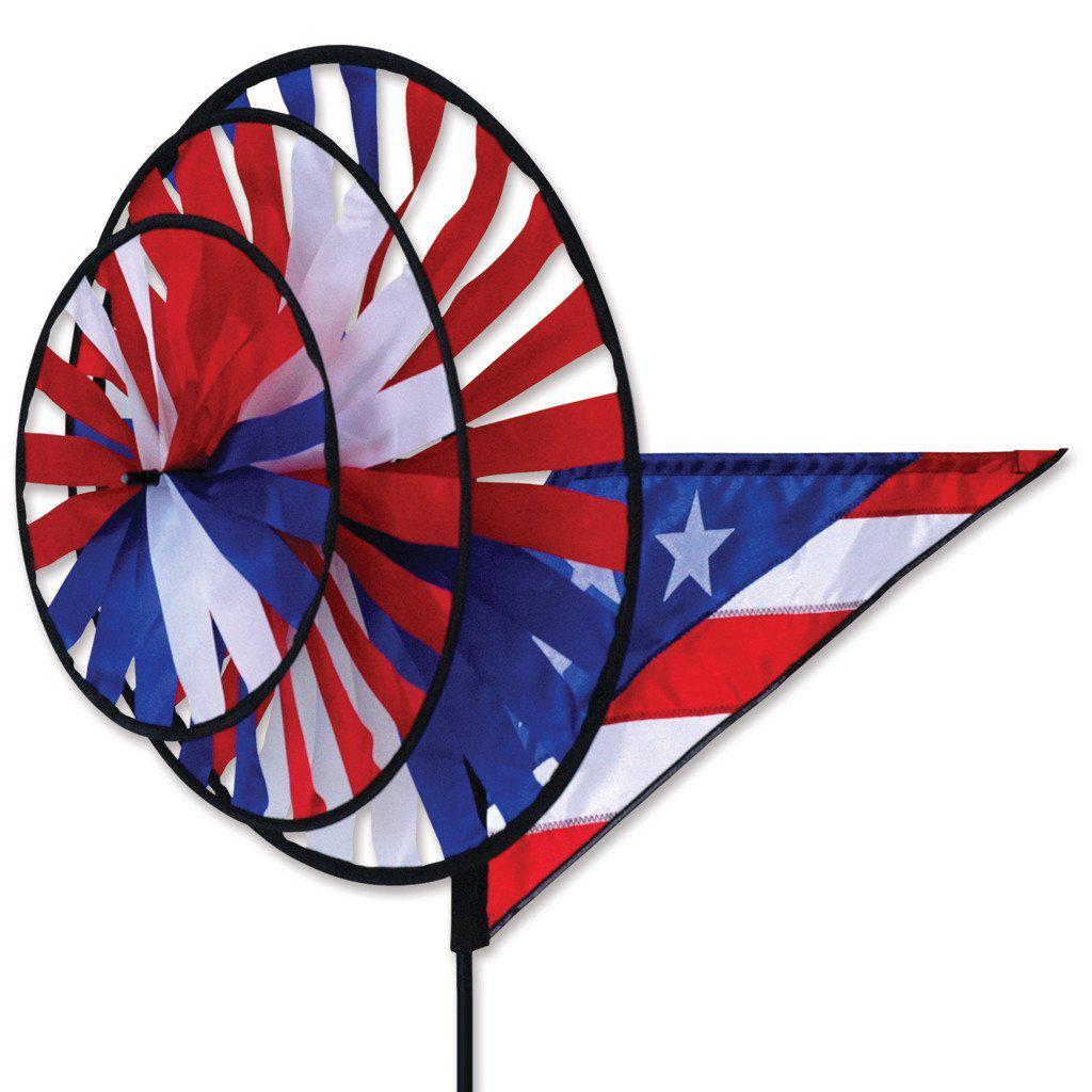 Patriotic Triple Spinner | Patriotic Flags & Decor | Fly Me Flag