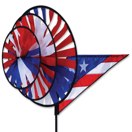 Patriotic Triple Spinner | Patriotic Flags & Decor | Fly Me Flag