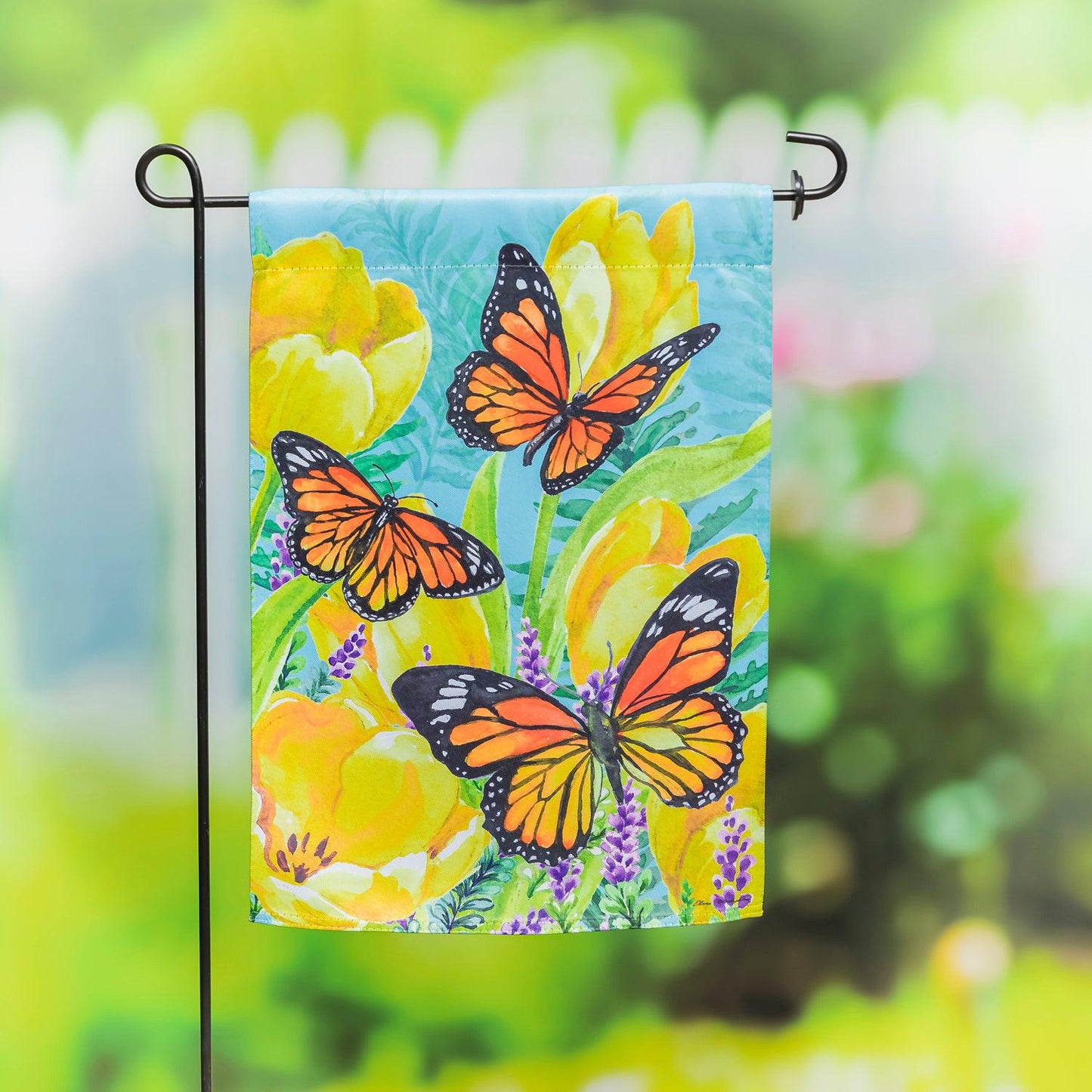 Tulip and Butterfly Garden Flag | Spring Flags | Fly Me Flag