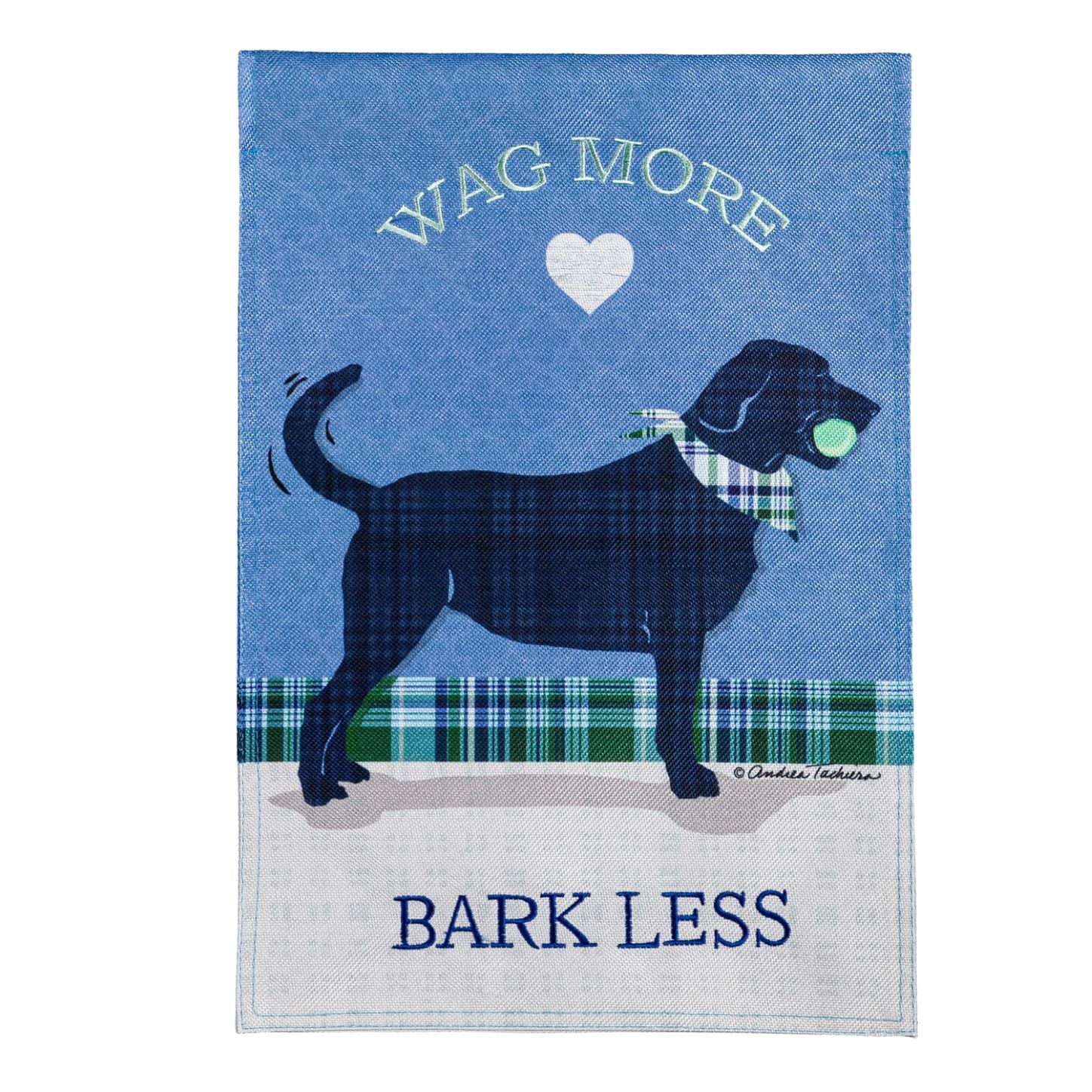Wag More, Bark Less Garden Flag | Pet Flags | Fly Me Flag